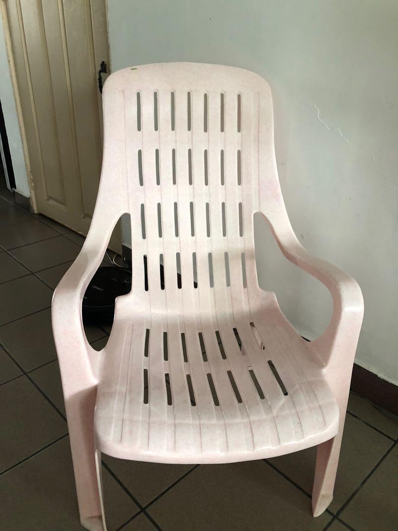 Plastic Chair with Arm Rest (Solid!), Furniture & Home Living ...
