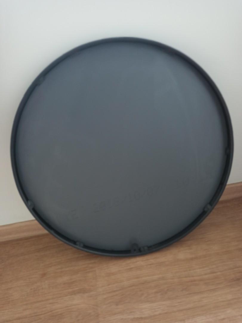 Round mirror with black rims, Furniture & Home Living, Home Decor ...