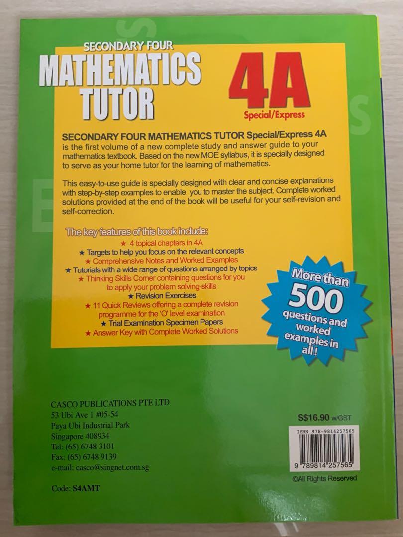 Secondary 4 Math Assessment Book, Hobbies & Toys, Books & Magazines ...