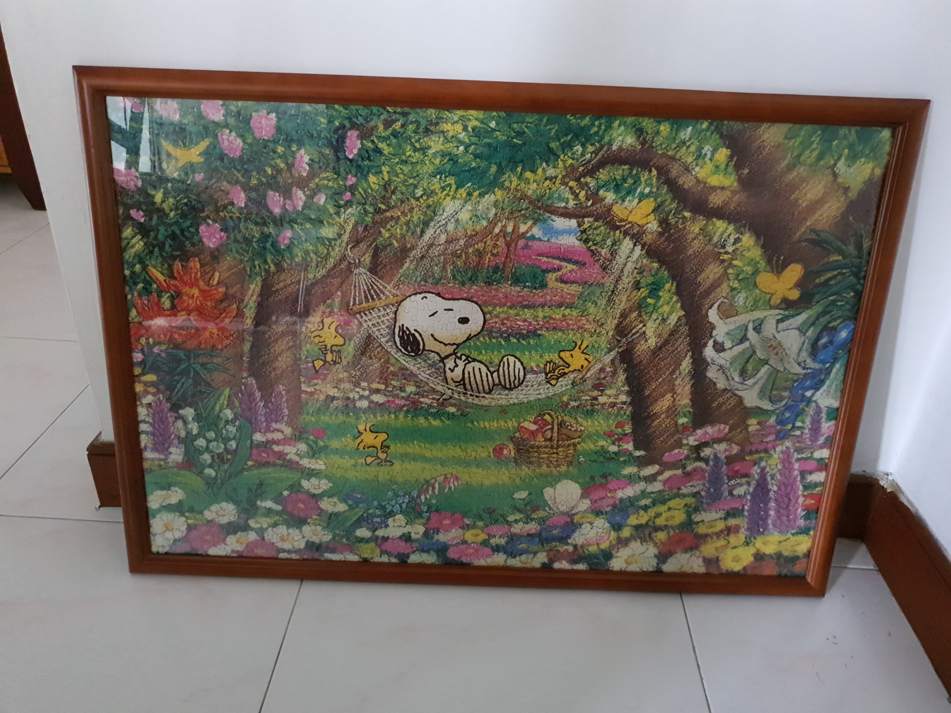 Snoopy puzzle 54x79cm (completed), Hobbies & Toys, Toys & Games on ...