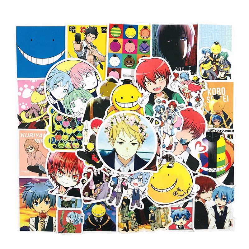 (Stickers) 50pc Assassination Classroom Japanese Manga Anime Series ...