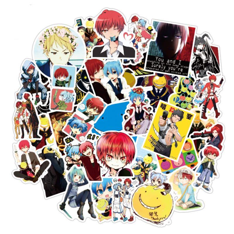 (Stickers) 50pc Assassination Classroom Japanese Manga Anime Series ...