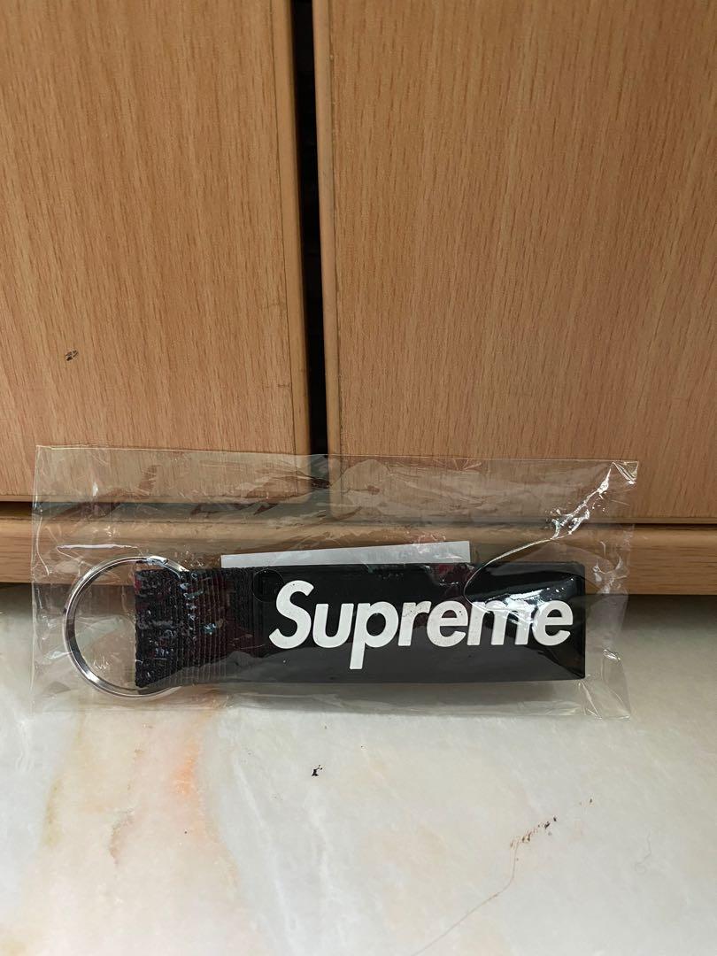 Supreme Webbing Keychain Black on Carousell