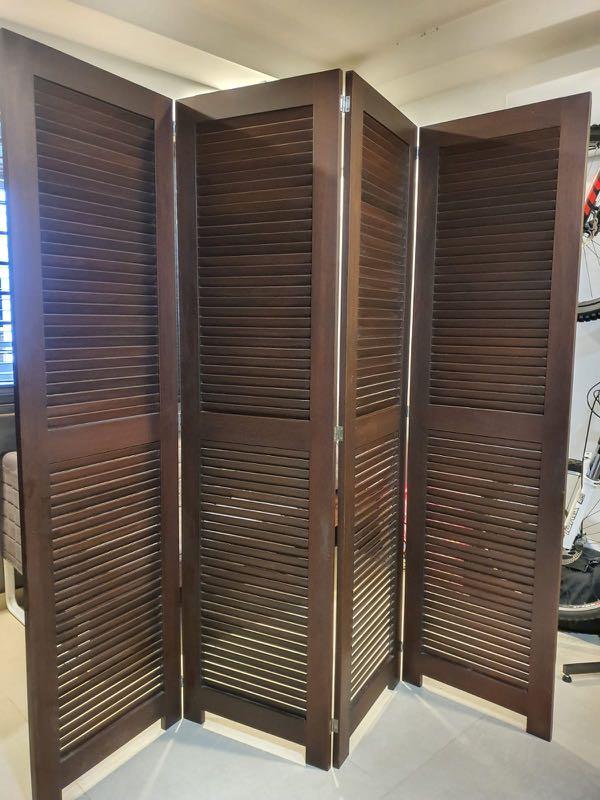 Teak Wood Partition, Furniture & Home Living, Furniture, Tables & Sets ...