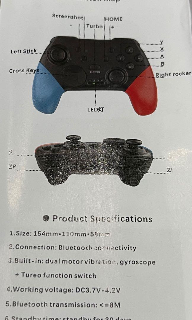 Turbo Wireless Game Controller for switch, Video Gaming, Gaming ...