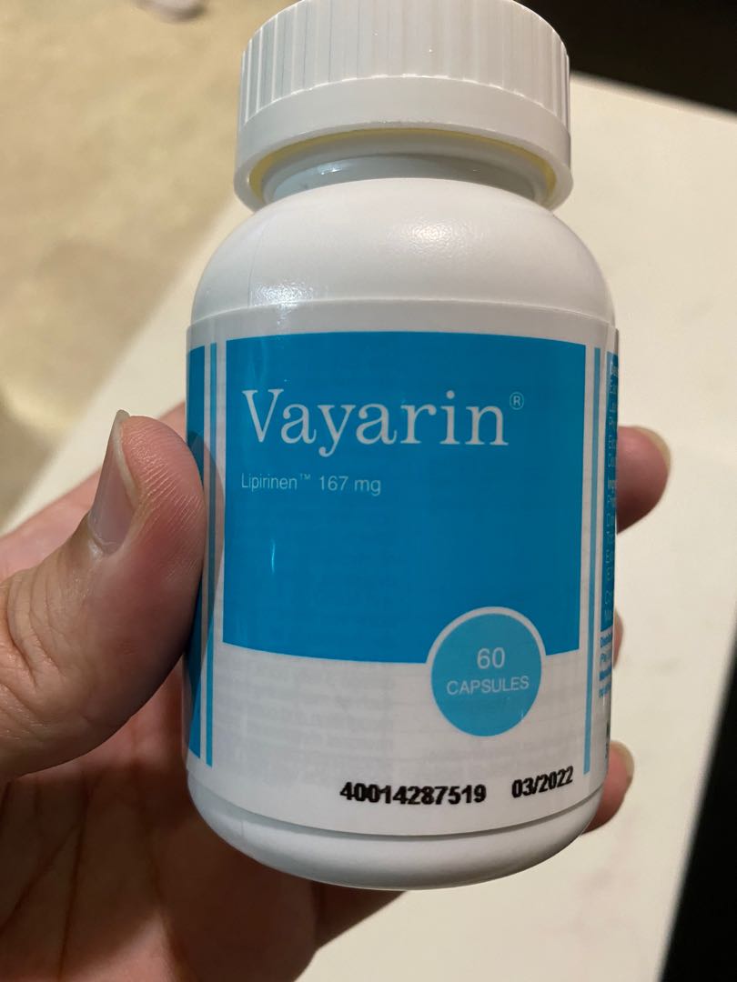 Vayarin- expiry 2022 March, Health & Nutrition, Health Supplements ...