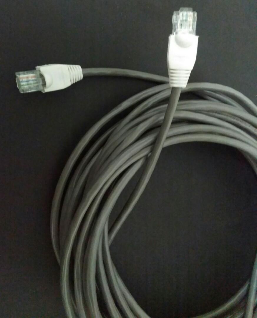 10-meters Cat5e UTP cable (Ready-to-use) 80-pesos, Computers & Tech ...