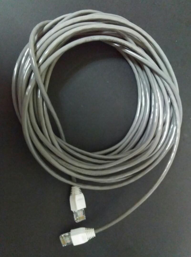 10-meters Cat5e UTP cable (Ready-to-use) 80-pesos, Computers & Tech ...
