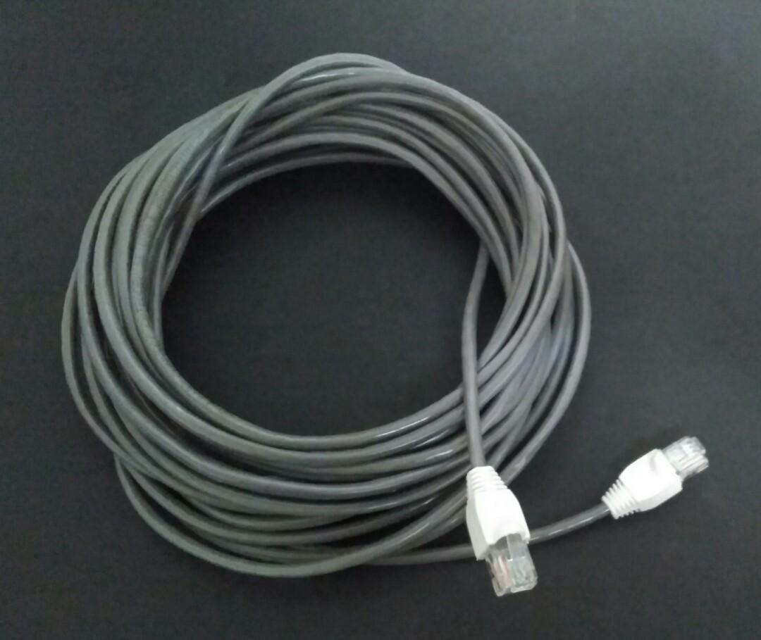 10-meters Cat5e UTP cable (Ready-to-use) 80-pesos, Computers & Tech ...