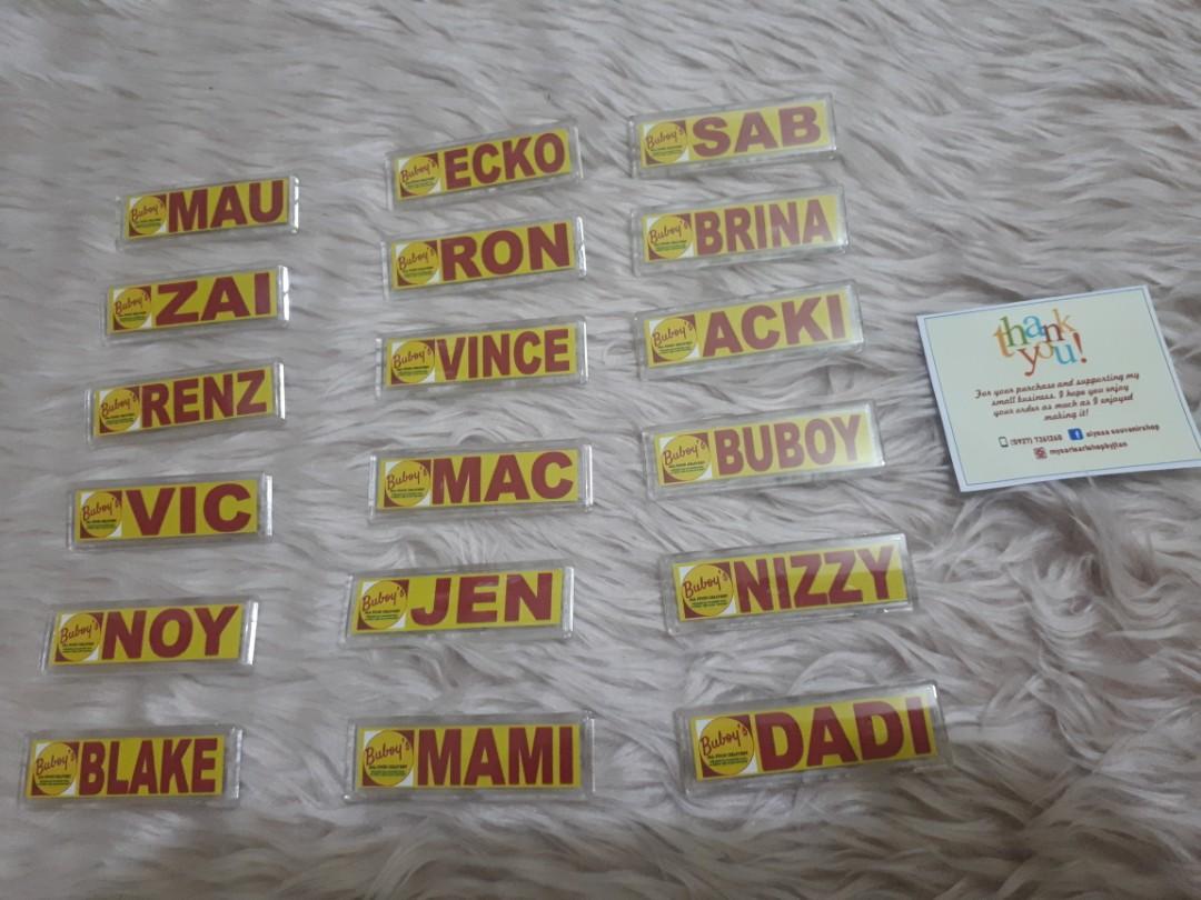 Acrylic Name Plate, Hobbies & Toys, Stationary & Craft, Craft Supplies ...