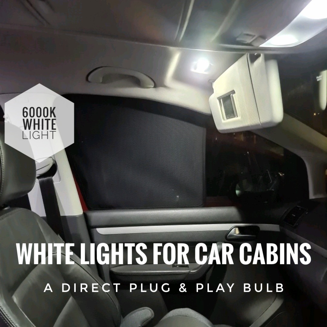 BRIGHT WHITE LED Light for Car Cabin Interior Lights |T10 T15 Reverse ...