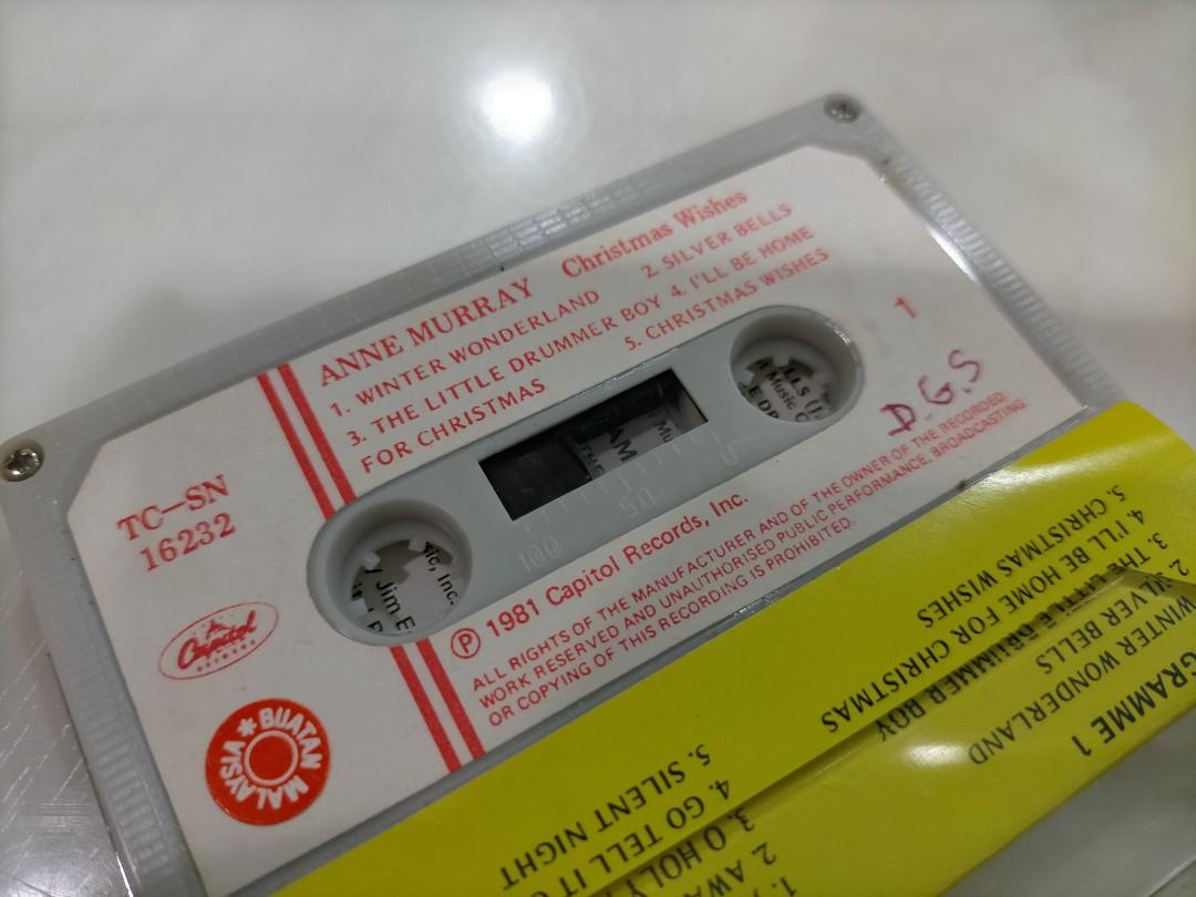 (Cassette) Anne Murray - Christmas Wishes, Hobbies & Toys, Music ...