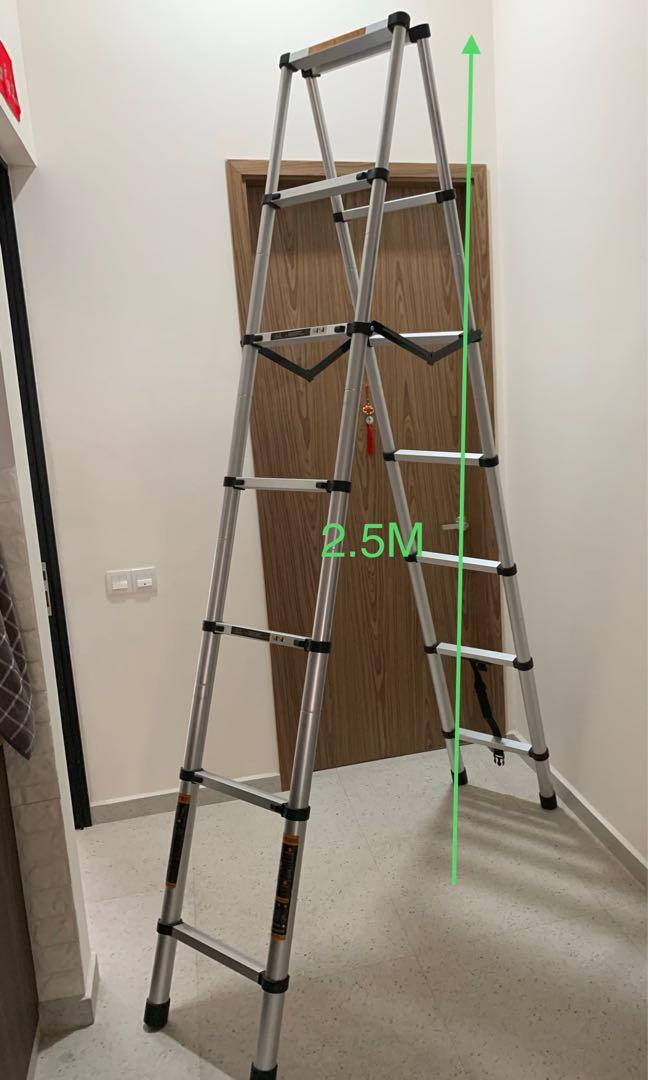 Collapsible& adjustable interlock ladder (2.5M) for sale, Everything ...