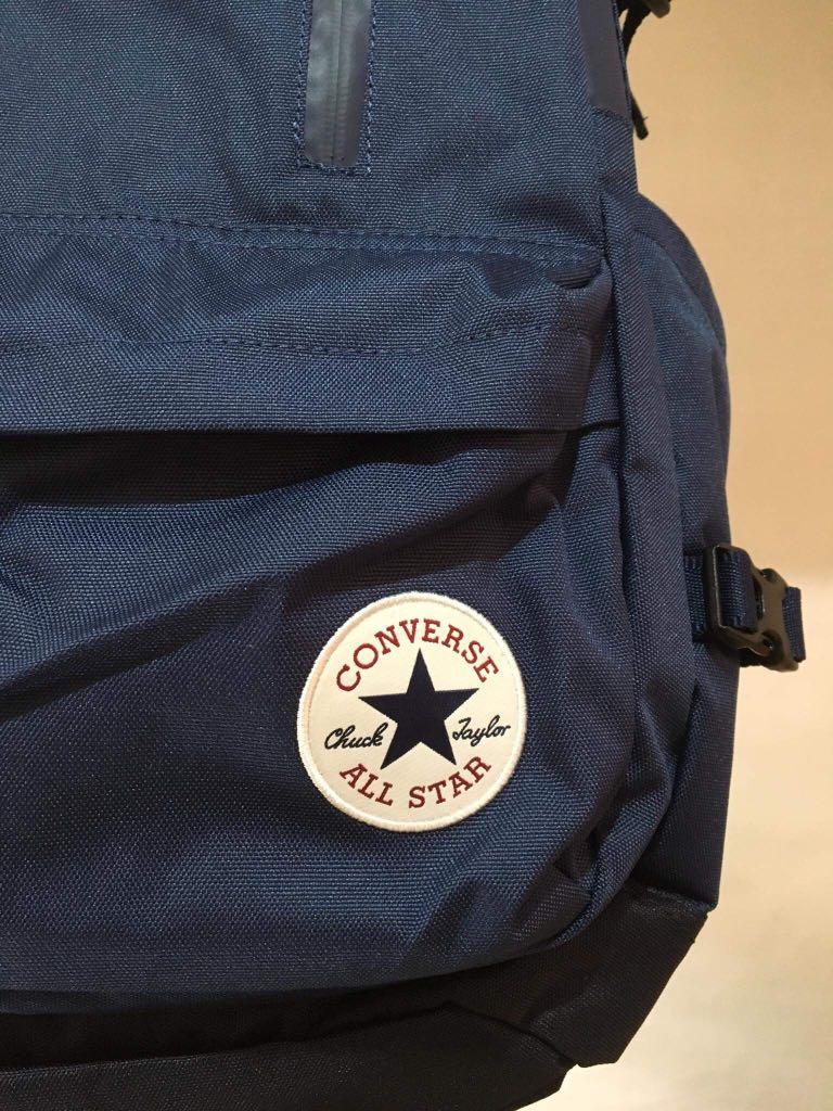 Converse Navy Blue Straight Edge Backpack on Carousell