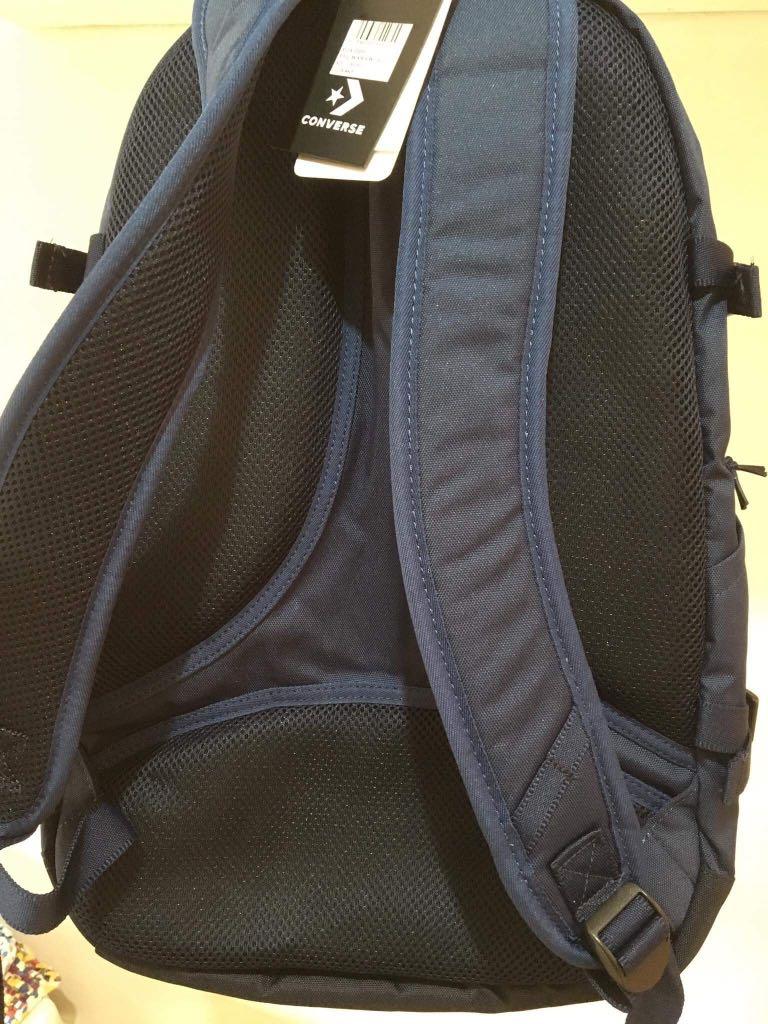 Converse Navy Blue Straight Edge Backpack on Carousell