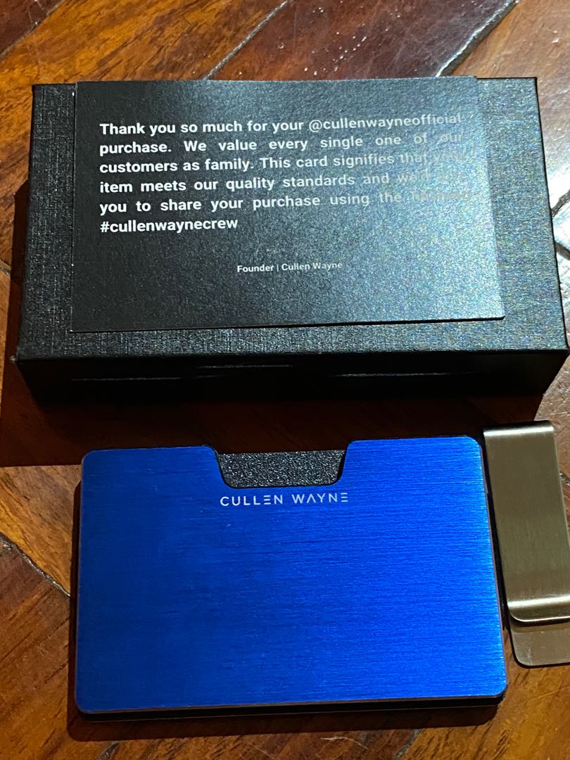 Cullen Wayne RFID wallet, Men's Fashion, Watches & Accessories, Wallets ...