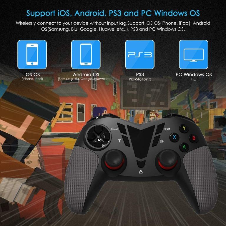 Darkwalker F0206 Wireless Controller for Android OS, iOS, PS3, PC ...