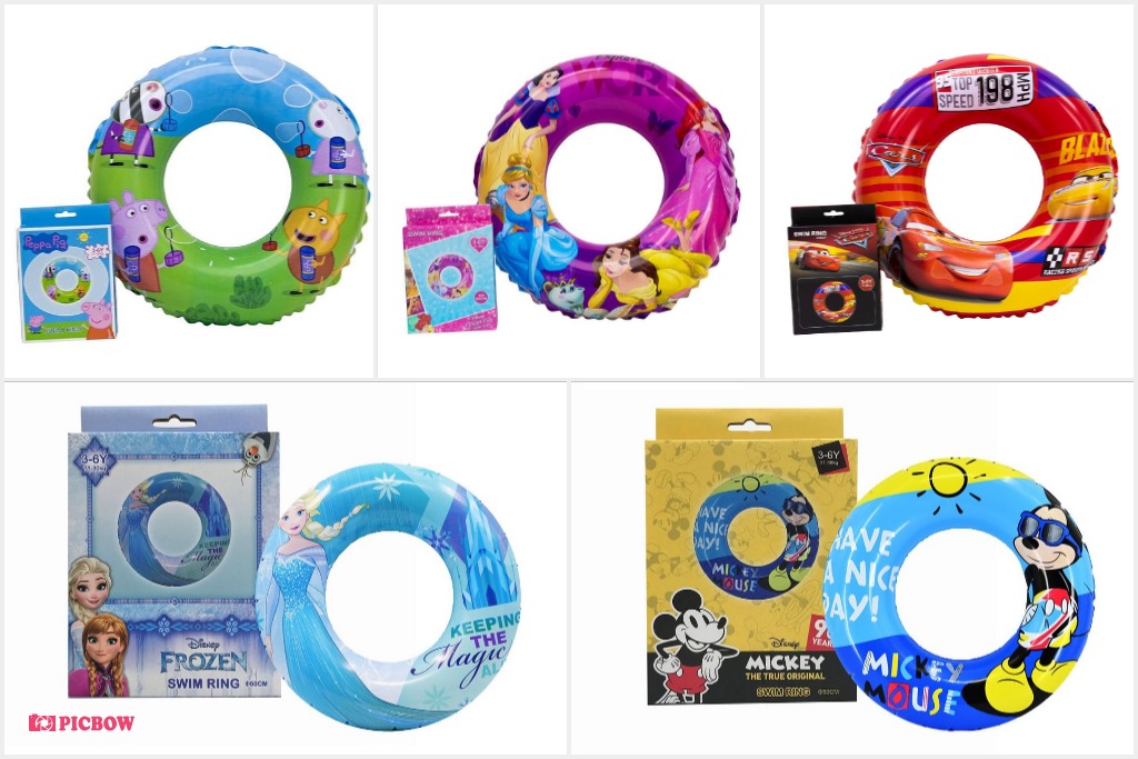 Disney Kids Children Swimming Inflatable Swim Ring Float, Sports ...