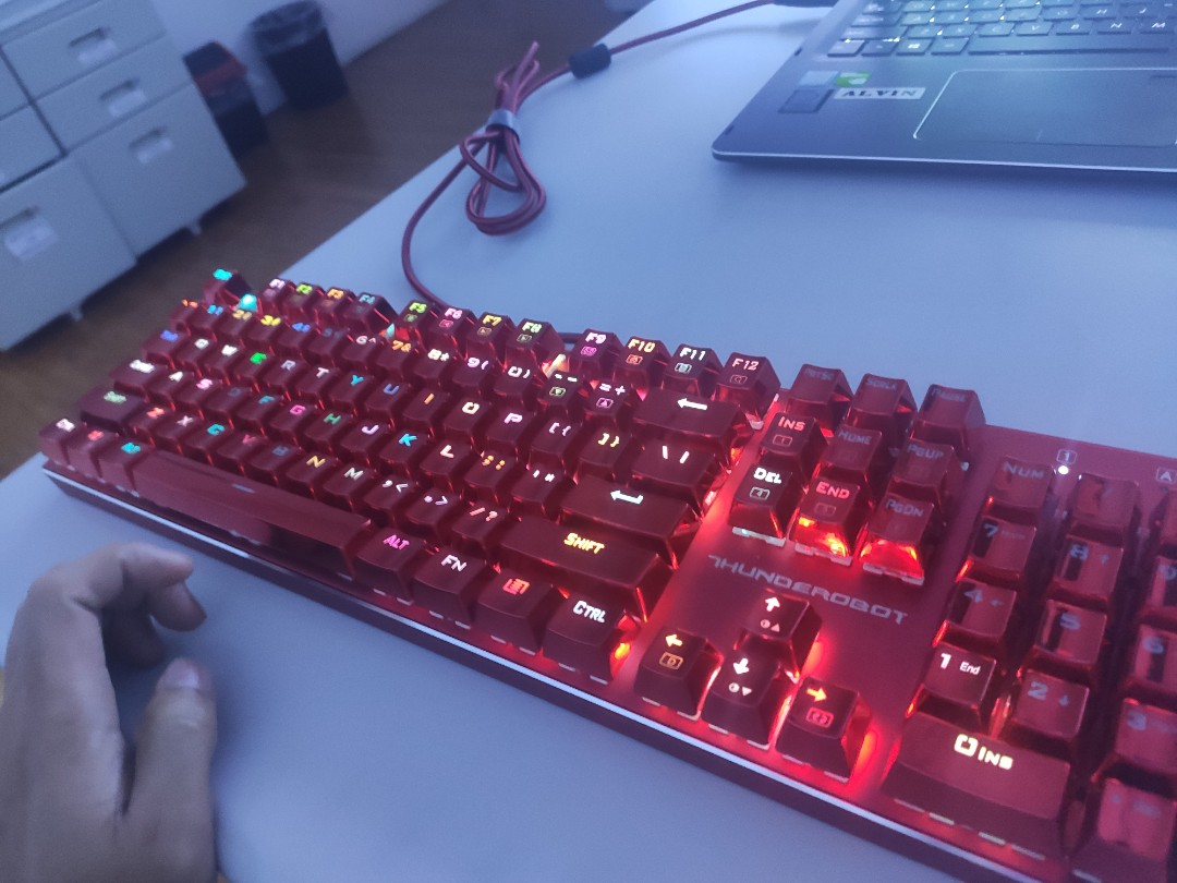GAMING MECHANICAL KEYBOARD (Thunderobot Red Spider), Computers & Tech ...