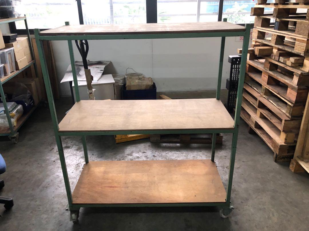 Heavy duty rack with wheels, Furniture & Home Living, Furniture ...