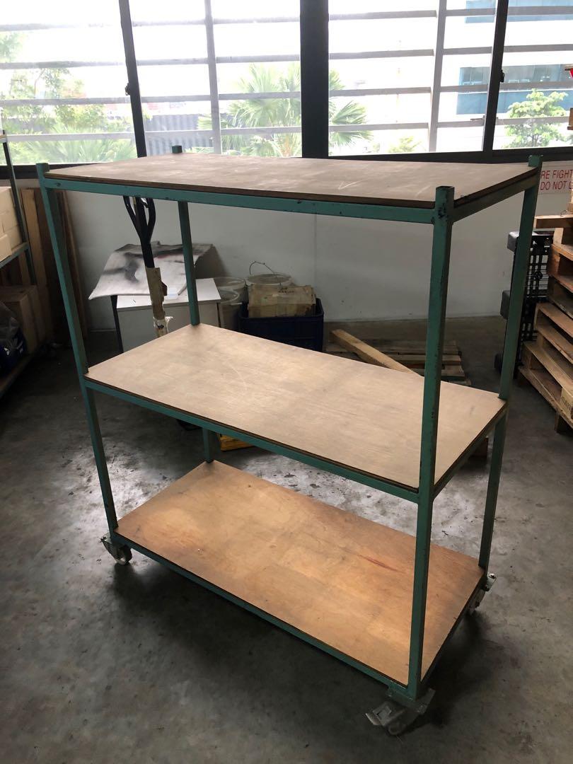 Heavy duty rack with wheels, Furniture & Home Living, Furniture ...