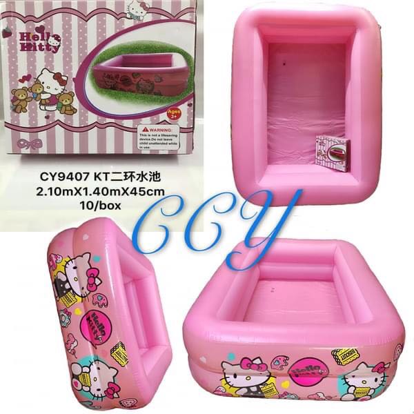 Hello Kitty Character Inflatable Rectangular Swimming Pool, Sports ...