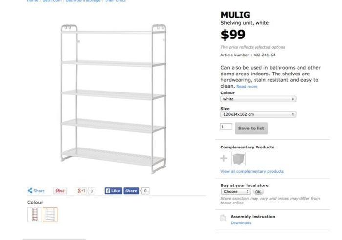 Ikea Mulig Shelving Unit, Furniture & Home Living, Furniture, Shelves ...