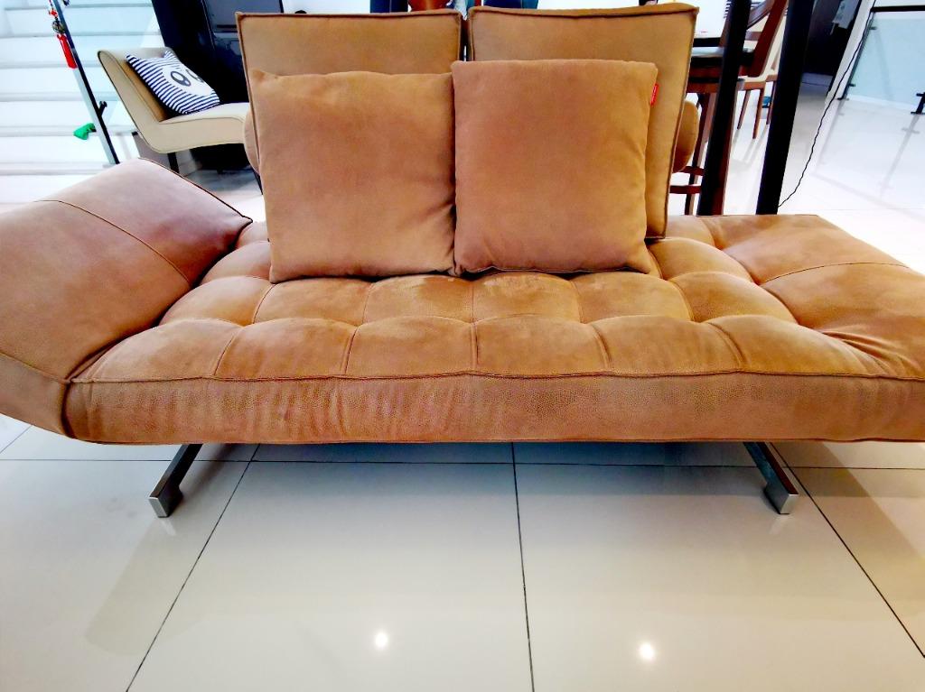 Innovation Sofa 3 Seater Ghia Lounge Fabric Chrome Leg, Furniture ...