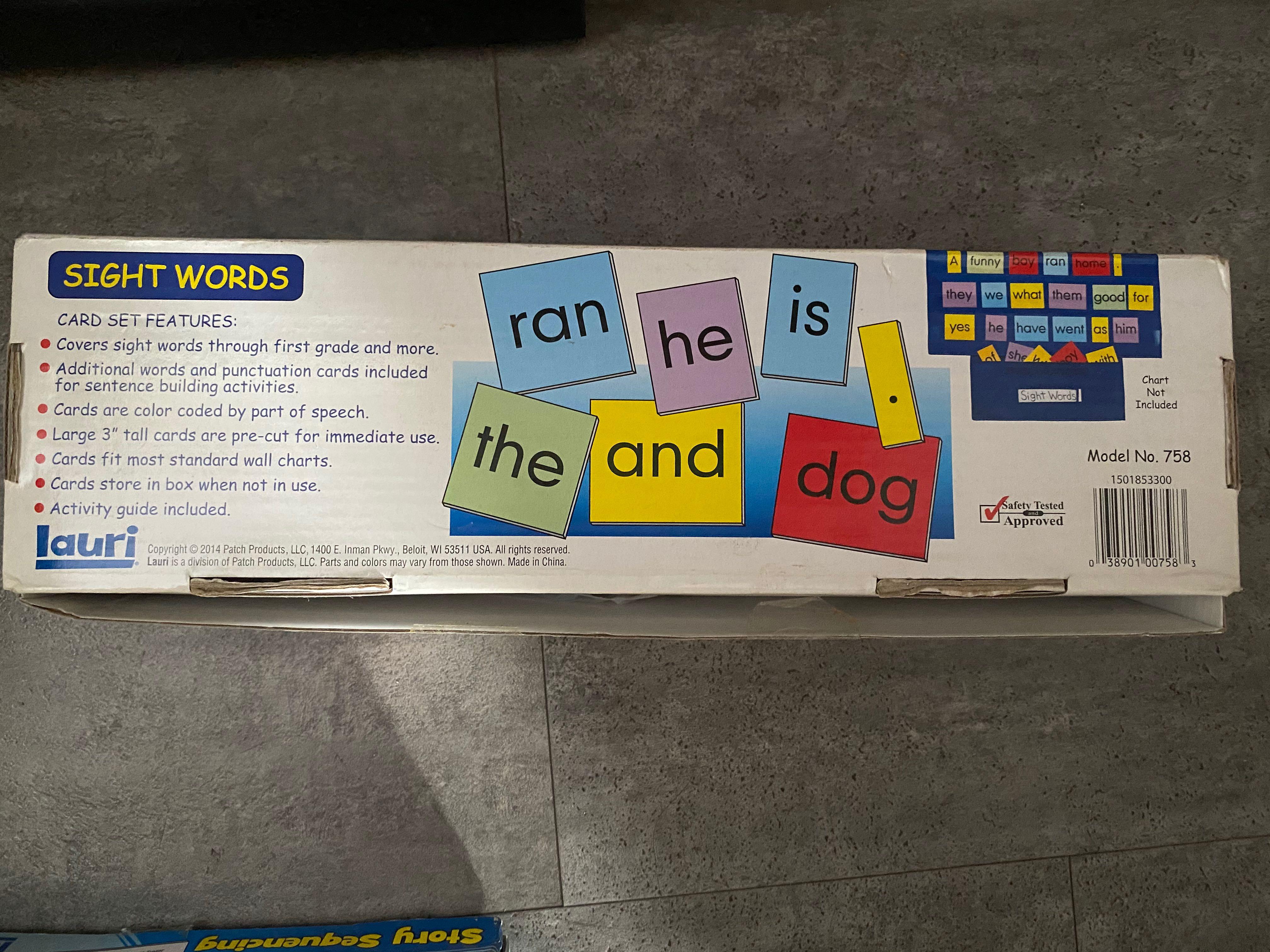 Lauri educational pocket chart (sight words/counting), Hobbies & Toys ...