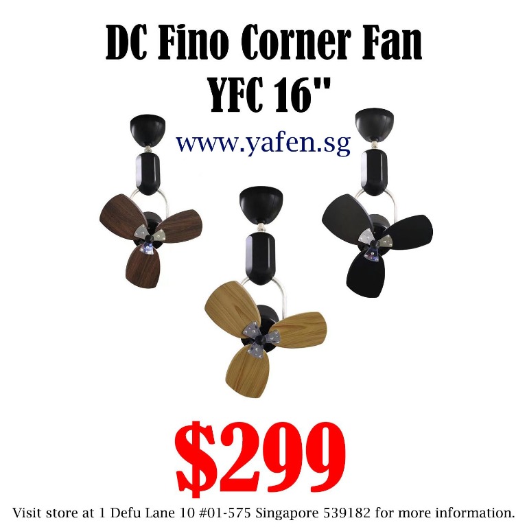 *INSTALLATION AVAILABLE*Corner Fan Fino DC Local Warranty Safety Mark ...