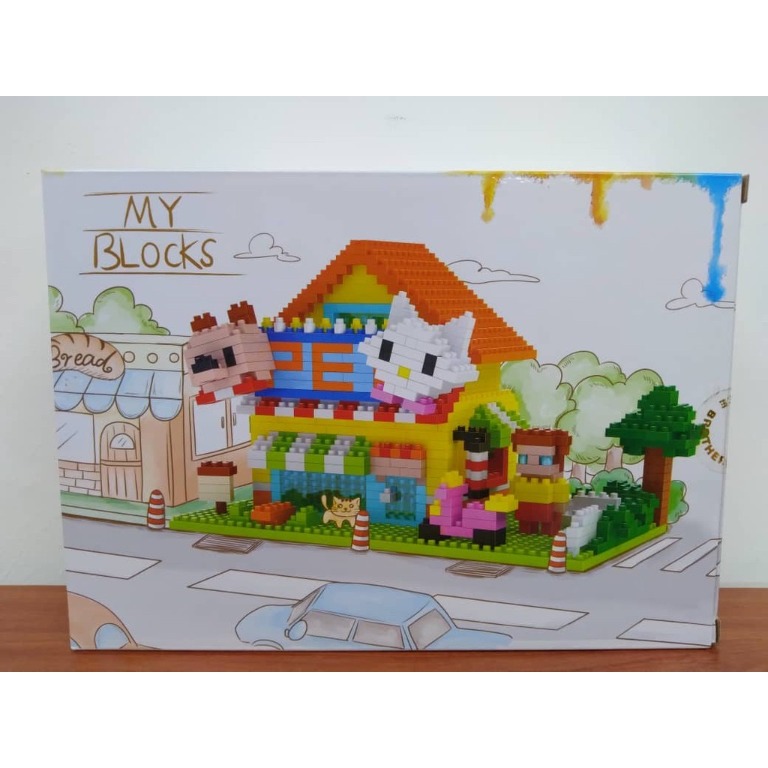 LELE BROTHER MY BLOCKS 8215 HELLO KITTY IN PET SHOP 8215-DB NANOBLOCKS ...