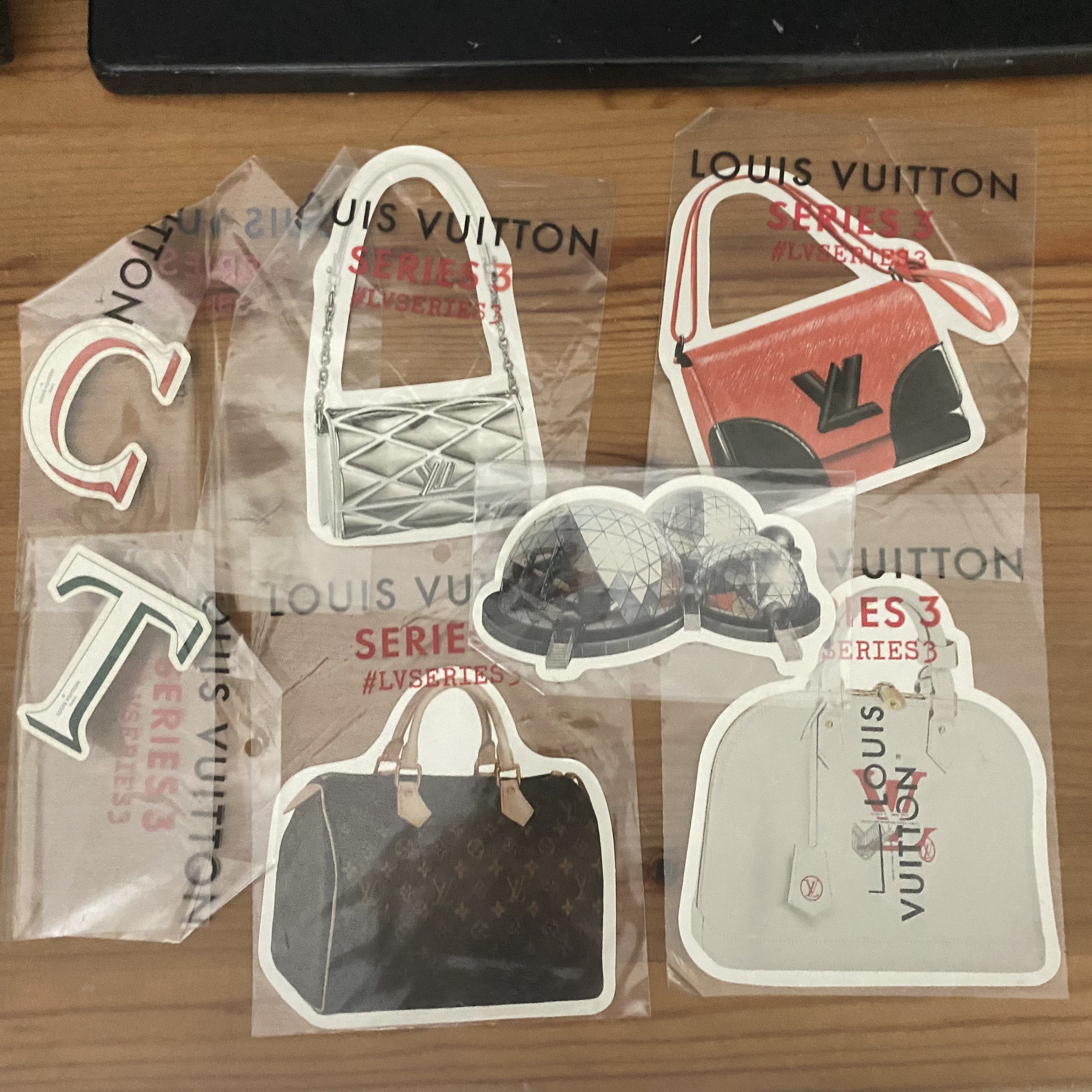 Louis Vuitton stickers, Women's Fashion, Bags & Wallets, Purses ...