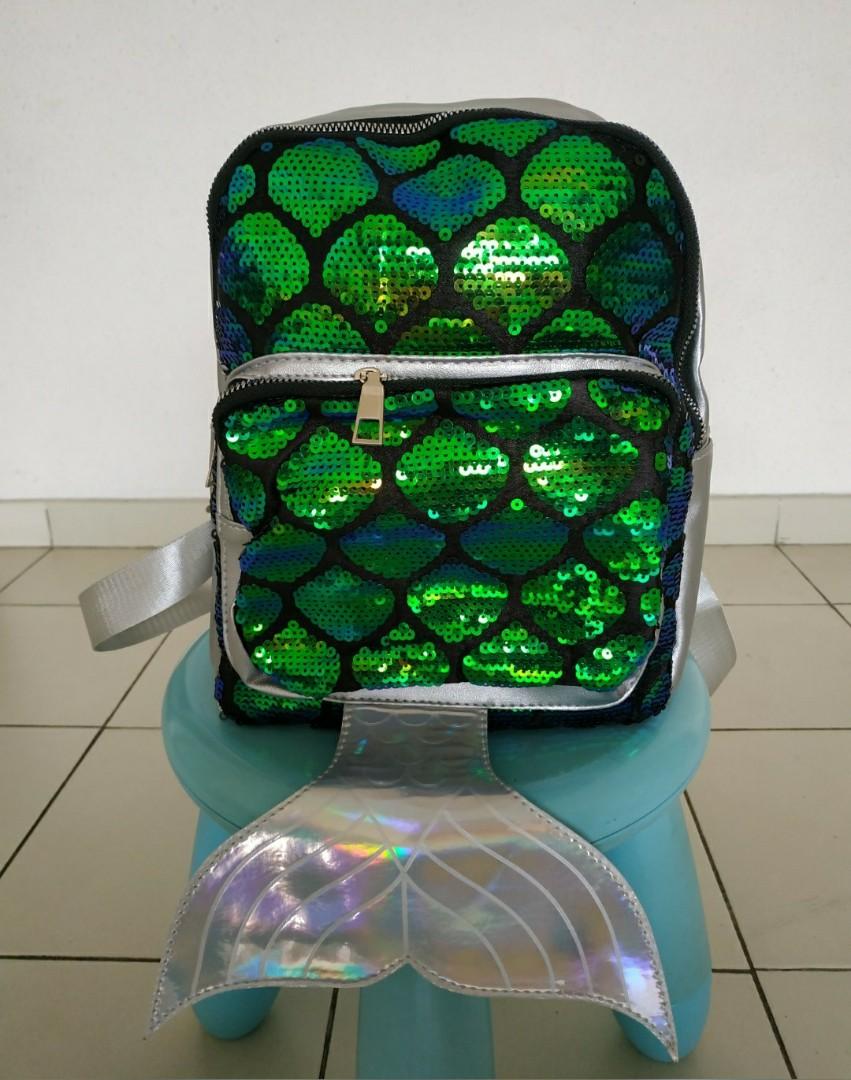 Mermaid sequin backpack small, Babies & Kids, Babies & Kids Fashion on ...