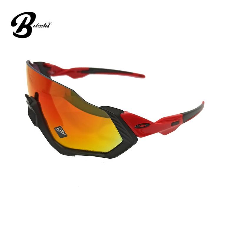 Oakley Flight Jacket Prizm Ruby Polarized Oo9401 0837 Mens Fashion