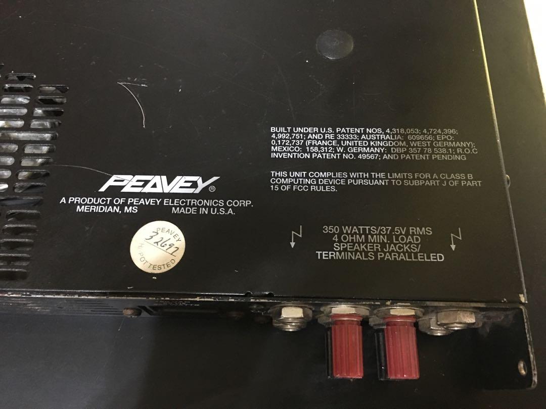 Peavey DPC 750 Power Amplifier, Audio, Soundbars, Speakers & Amplifiers ...