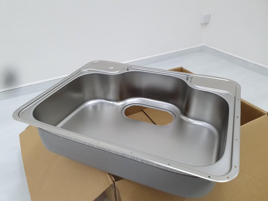 Song-Cho SD Kitchen Sink (W65cm), Furniture & Home Living, Bathroom ...
