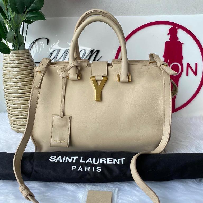 YSL Saint Laurent Classic Small Y Cabas Bag Nude Powder, 58% OFF