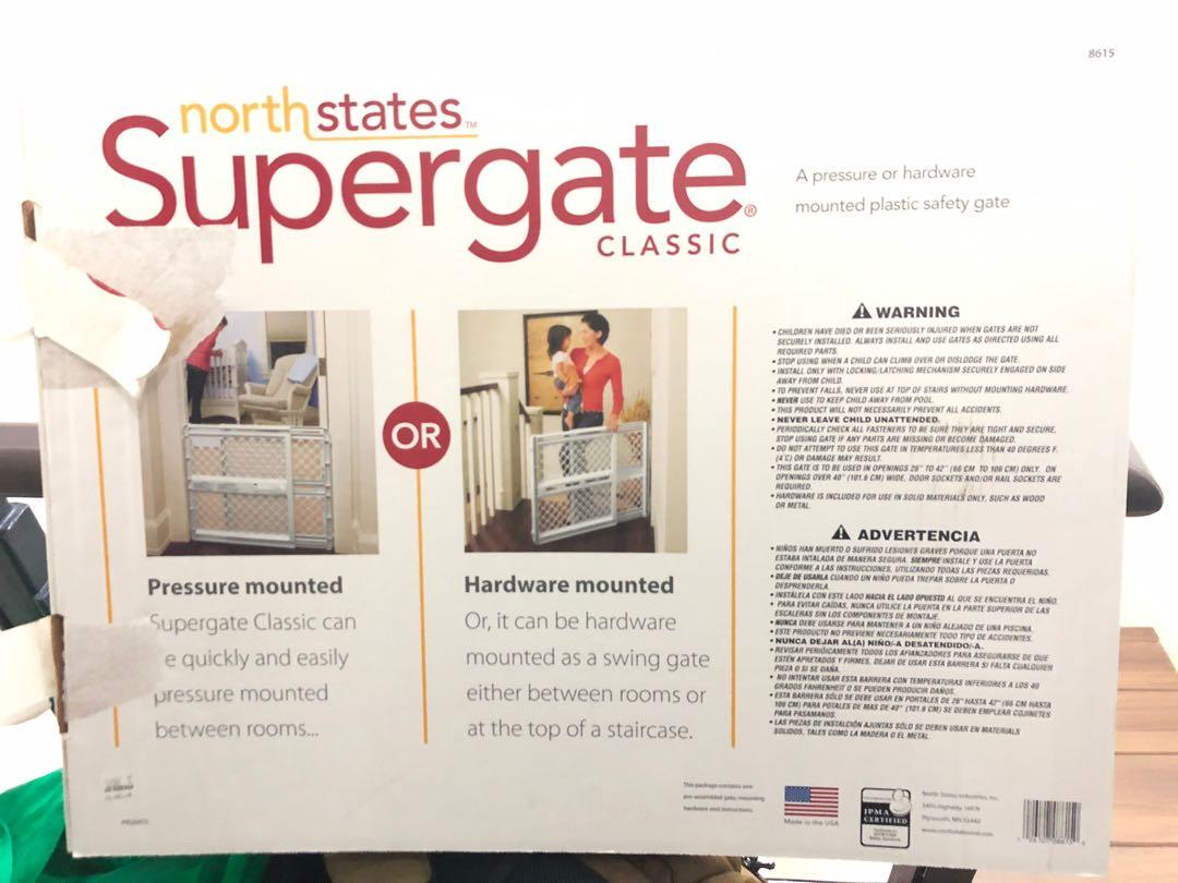 Baby gate Supergate Classic (2 gates), Babies & Kids, Baby Nursery ...