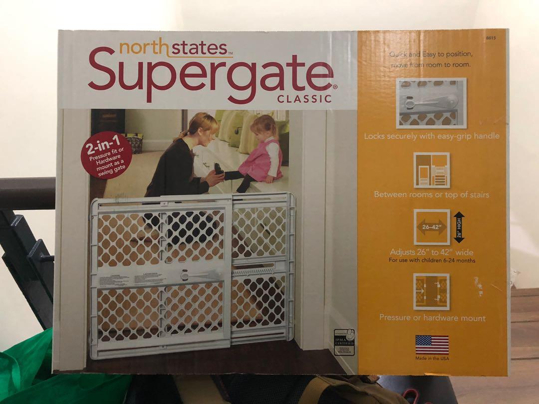 Baby gate Supergate Classic (2 gates), Babies & Kids, Baby Nursery ...