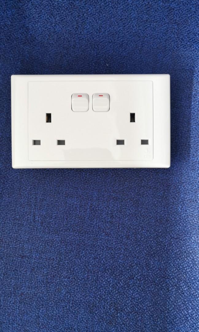 Switch socket outlet 2x13A, Everything Else on Carousell