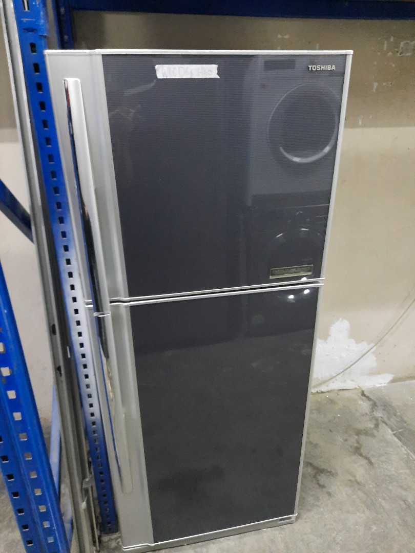 Toshiba glass door Refrigerator 370L net, TV & Home Appliances, Kitchen ...