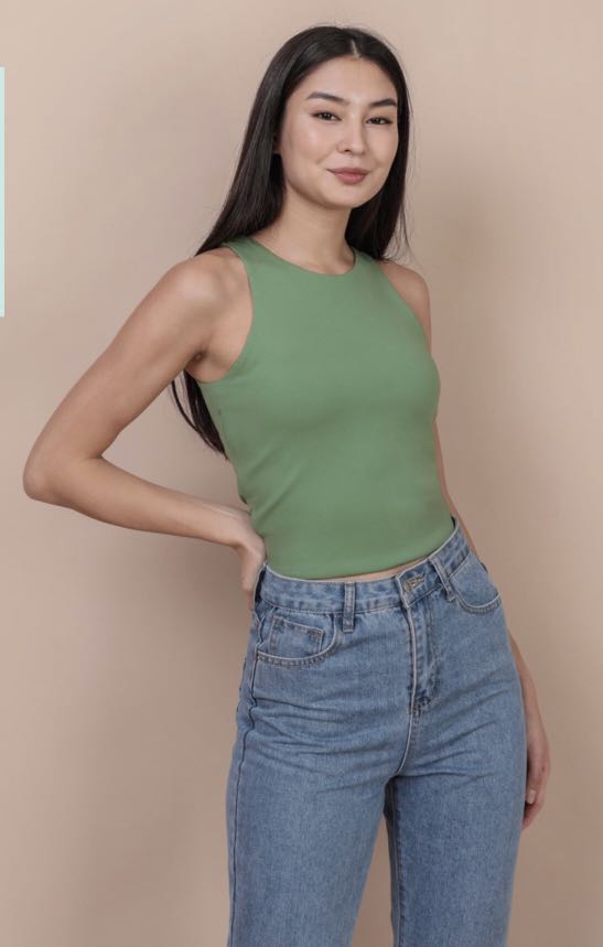 TTR Demi Racercut (Fern), Women's Fashion, Tops, Sleeveless on Carousell