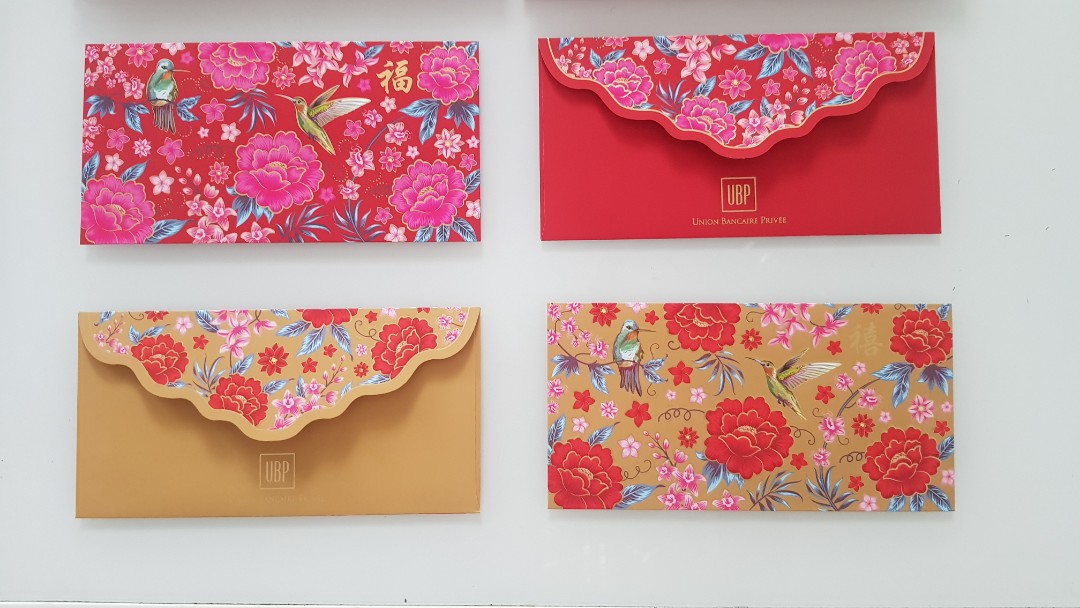 UBP 2021 Blossom of Flowers Hummingbird Ang Pow Red Packet, Everything ...