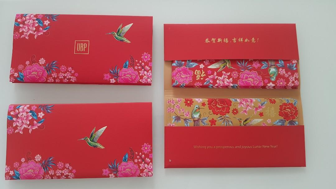 UBP 2021 Blossom of Flowers Hummingbird Ang Pow Red Packet, Everything ...