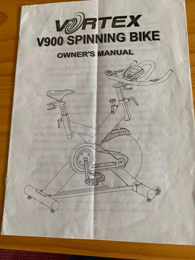 Vortex V900 spin bike, Sports Equipment, Exercise & Fitness, Cardio ...