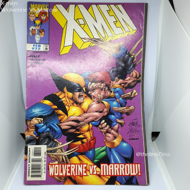 Komik Xmen Wolverine vs Marrow #72 Marvel, Buku & Alat Tulis, Komik dan ...