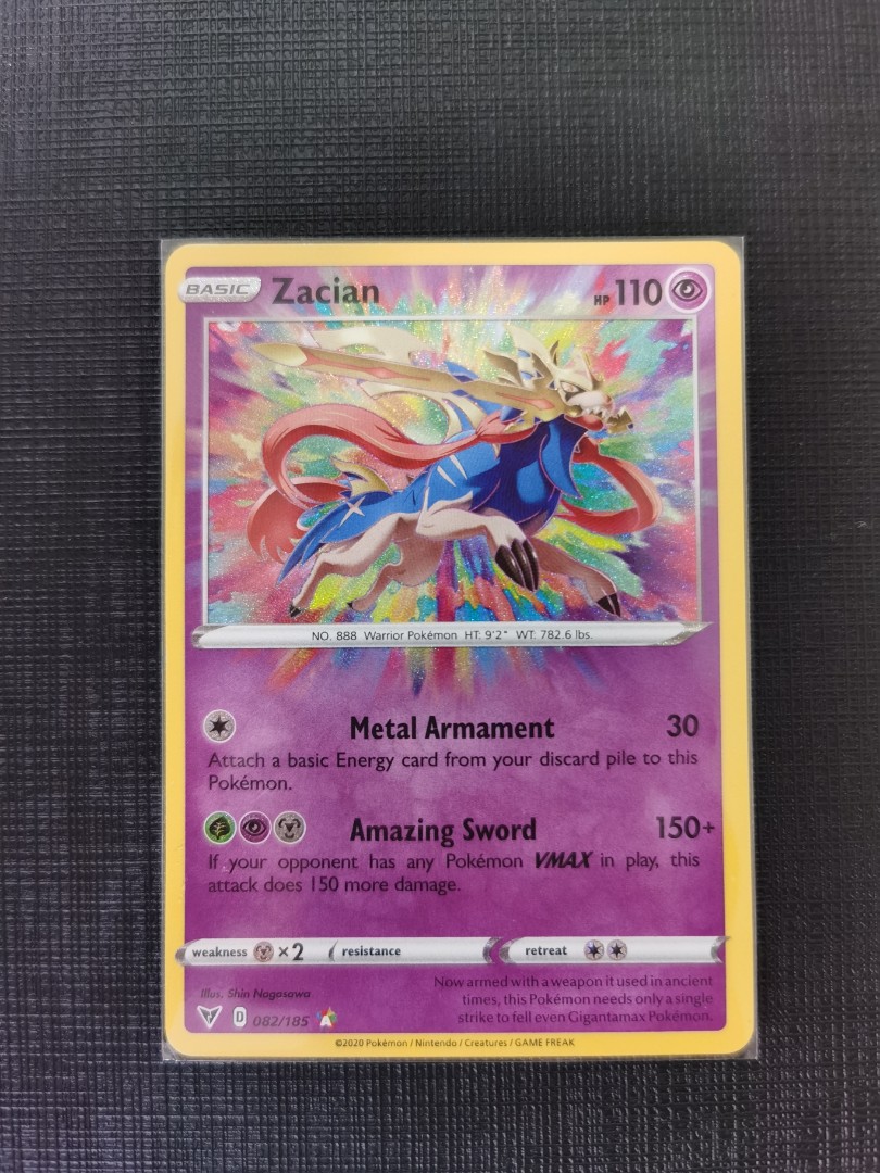 Zacian Amazing Rare - Vivid Voltage ( Pokemon cards) on Carousell