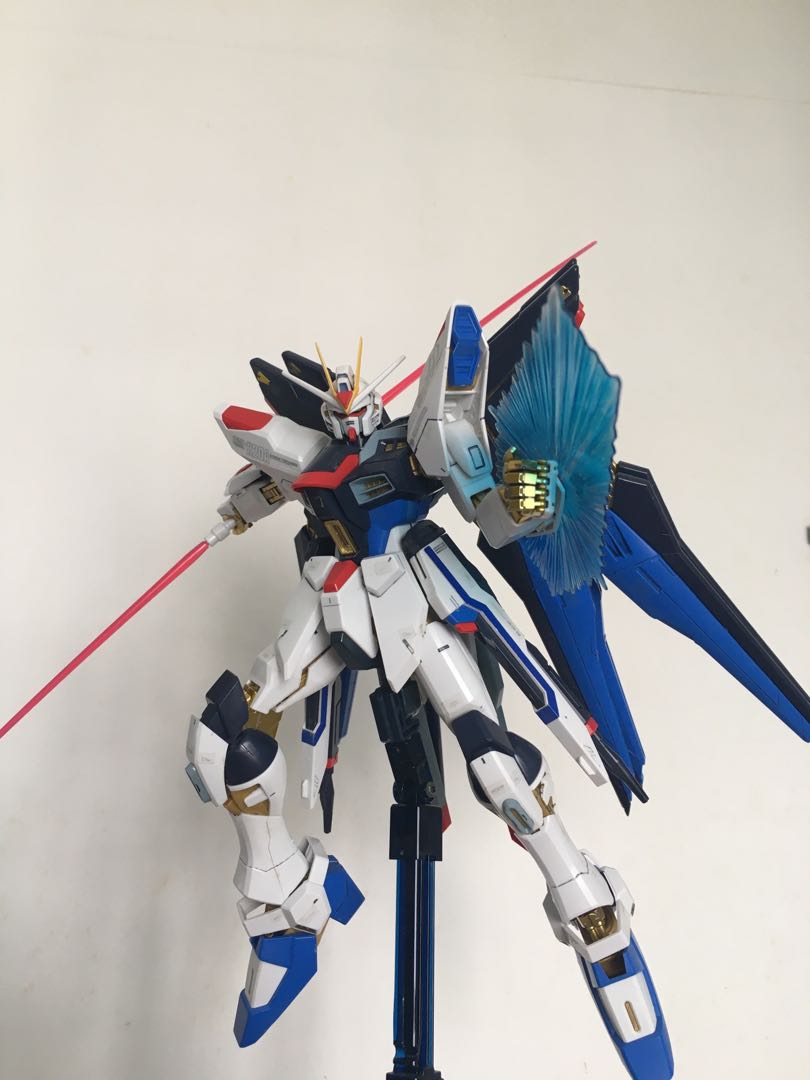 Built MG Strike Freedom Gundam Full Burst Mode, Hobbies & Toys, Toys ...