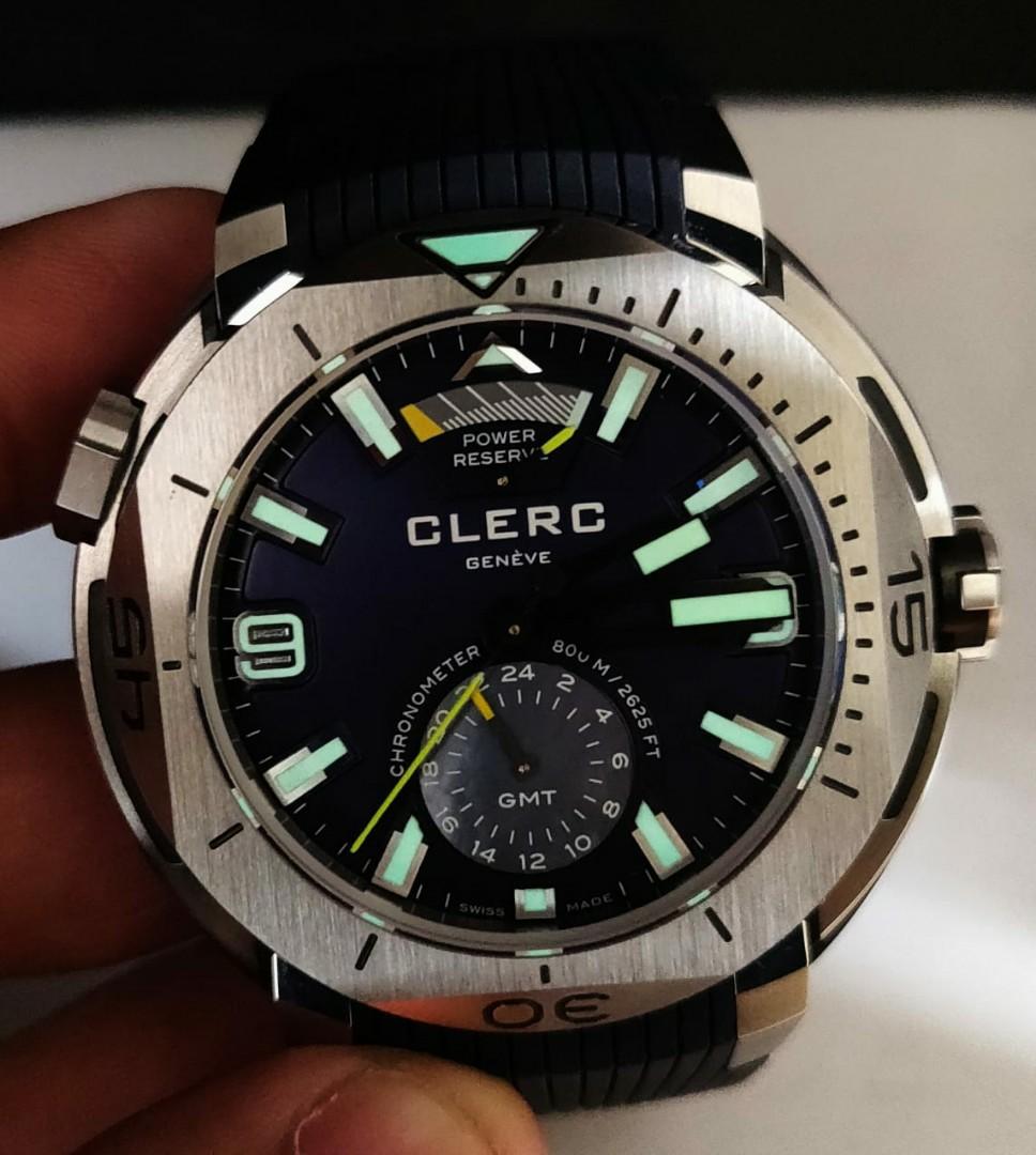 Clerc Hydroscaph Diver GMT, Luxury, Watches on Carousell