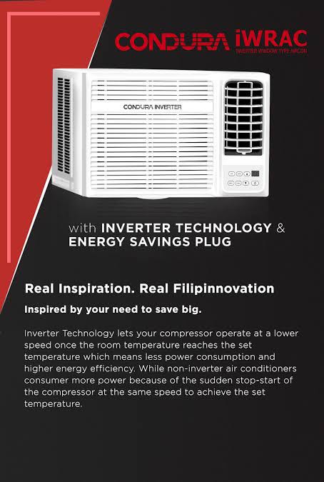Condura Window Type Inverter Aircon, TV & Home Appliances, Air ...